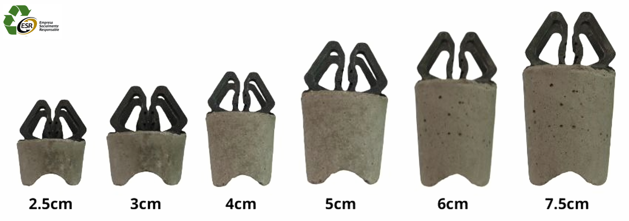 Distanciador Separador o Silleta Clip Mortero Cimentación ...